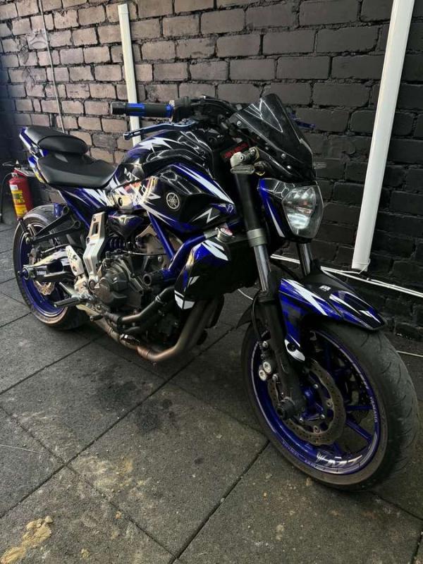 Zils Yamaha MT 07 2015 Viļņa, ar dzinēja tilpumu 0.70 L un nobraukumu 16 tūkst. km par 4300 €, foto 10 vietnē AUTOMOTO.COM.LV