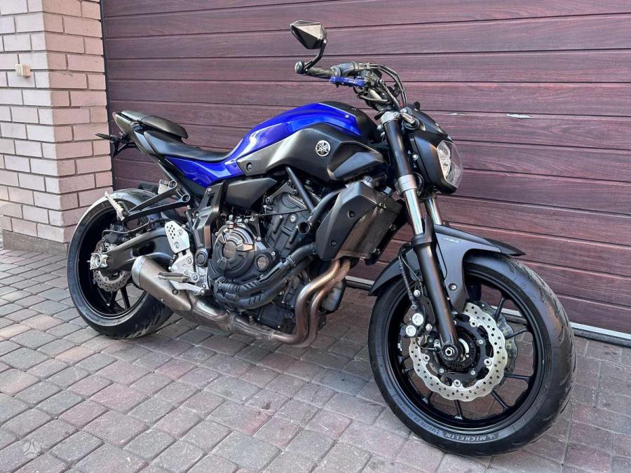 Blue Yamaha MT 07 2016 in Siauliai, with an engine capacity of 0.00 L and mileage of 21 thousand km for 4350 €, photo 1 on AUTOMOTO.COM.LV