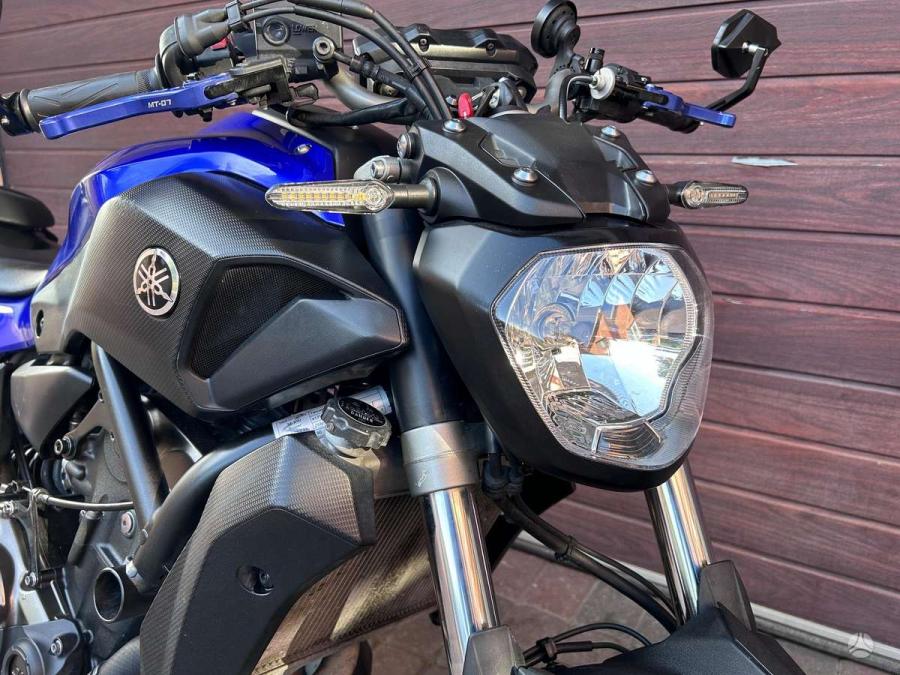 Blue Yamaha MT 07 2016 in Siauliai, with an engine capacity of 0.00 L and mileage of 21 thousand km for 4350 €, photo 17 on AUTOMOTO.COM.LV