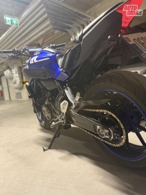 Blue Yamaha MT 07 2017 in Vilnius, with an engine capacity of 0.69 L and mileage of 26 thousand km for 4150 €, photo 13 on AUTOMOTO.COM.LV