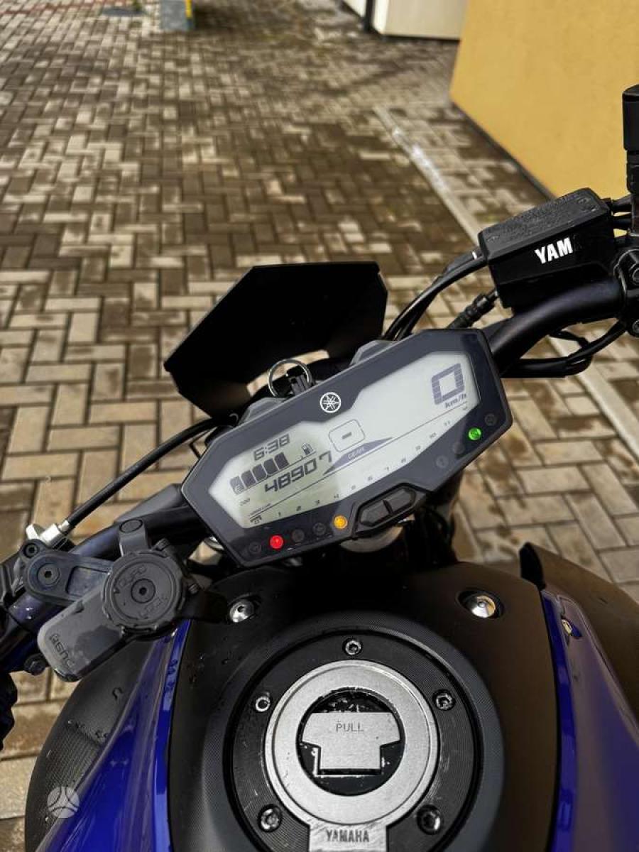 Zils Yamaha MT 07 2017 Kauņa, ar dzinēja tilpumu 0.70 L un nobraukumu 49 tūkst. km par 4100 €, foto 4 vietnē AUTOMOTO.COM.LV