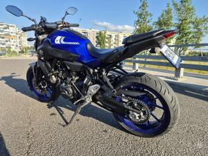 Blue Yamaha MT 07 2018 in Vilnius, with an engine capacity of 0.69 L and mileage of 28 thousand km for 4600 €, photo 4 on AUTOMOTO.COM.LV