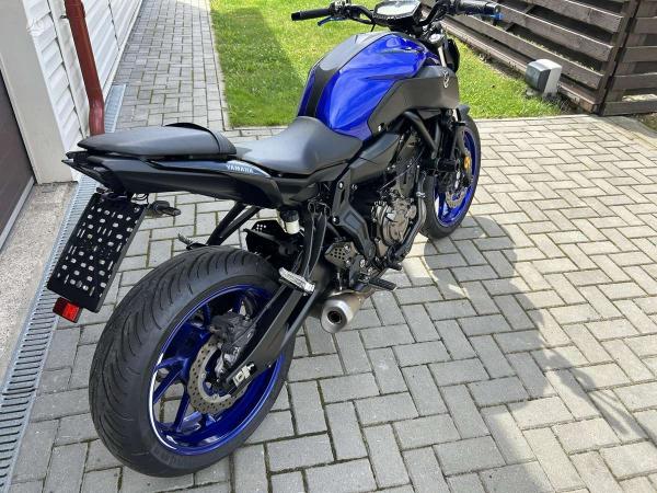 Blue Yamaha MT 07 2019 in Kaunas, with an engine capacity of 0.70 L and mileage of 22 thousand km for 4550 €, photo 10 on AUTOMOTO.COM.LV