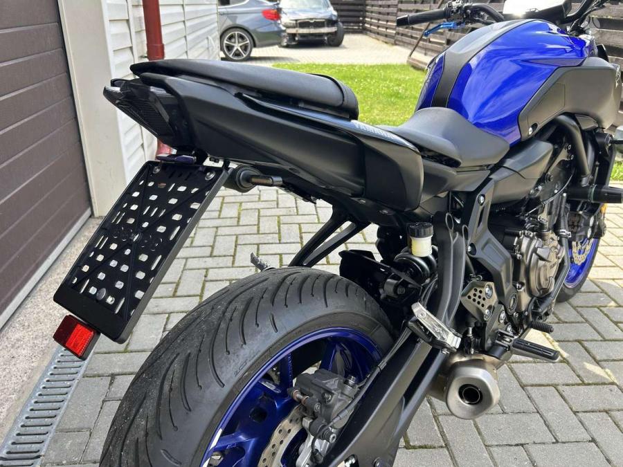 Синий Ямаха MT 07 2019 в Каунас, объемом двигателя 0.70 л и пробегом 22 тыс. км за 4550 €, фото 12 на AUTOMOTO.COM.LV