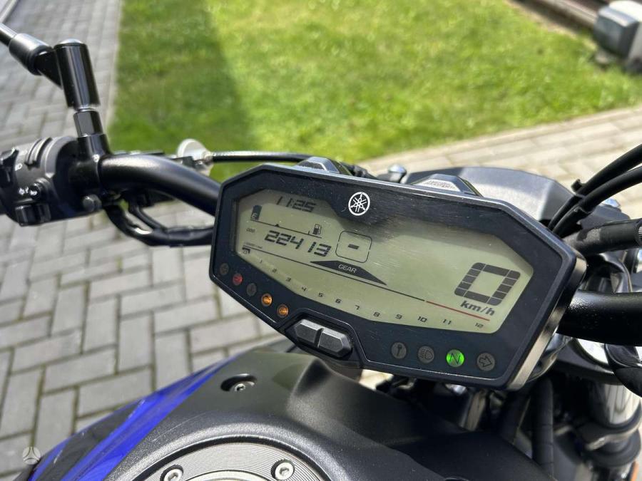 Синий Ямаха MT 07 2019 в Каунас, объемом двигателя 0.70 л и пробегом 22 тыс. км за 4550 €, фото 14 на AUTOMOTO.COM.LV