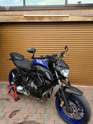 Blue Yamaha MT 07 2019 in Lazdijai, with an engine capacity of 0.70 L and mileage of 28 thousand km for 5250 €, photo  on AUTOMOTO.COM.LV