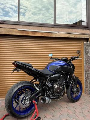 Blue Yamaha MT 07 2019 in Lazdijai, with an engine capacity of 0.70 L and mileage of 28 thousand km for 5250 €, photo 3 on AUTOMOTO.COM.LV