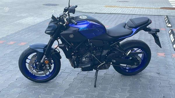 Blue Yamaha MT 07 2025 in Plunge, with an engine capacity of 0.69 L and mileage of 2 thousand km for 7000 €, photo 2 on AUTOMOTO.COM.LV