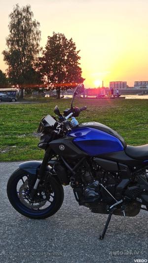 Blue Yamaha MT 07 2025 in Tallinn, with an engine capacity of 0.69 L and mileage of 9 thousand km for 7490 €, photo 3 on AUTOMOTO.COM.LV