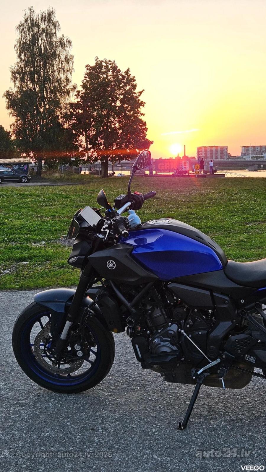 Blue Yamaha MT 07 2025 in Tallinn, with an engine capacity of 0.69 L and mileage of 9 thousand km for 7490 €, photo 3 on AUTOMOTO.COM.LV