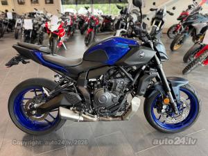 Blue Yamaha MT 07 2025 in Tallinn, with an engine capacity of 0.69 L and mileage of 5 thousand km for 7190 €, photo 3 on AUTOMOTO.COM.LV