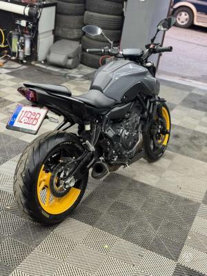 Grey Yamaha MT 07 2021 in Kaunas, with an engine capacity of 0.69 L and mileage of 19 thousand km for 5200 €, photo 4 on AUTOMOTO.COM.LV