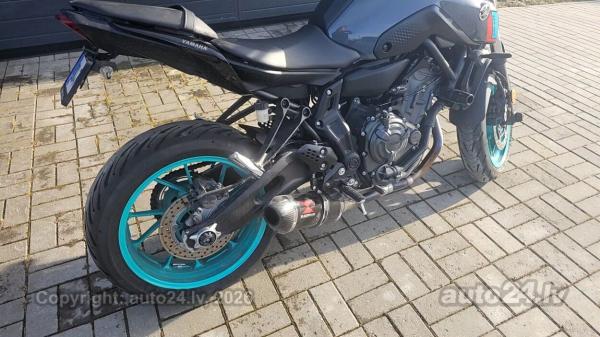 Grey Yamaha MT 07 2022 in Tallinn, with an engine capacity of 0.69 L and mileage of 8 thousand km for 6000 €, photo 2 on AUTOMOTO.COM.LV