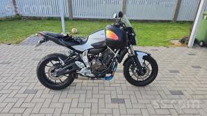 Yamaha MT 07 2014 Rīga, ar dzinēja tilpumu 0.69 L un nobraukumu 0 tūkst. km par 3400 €, foto  vietnē AUTOMOTO.COM.LV
