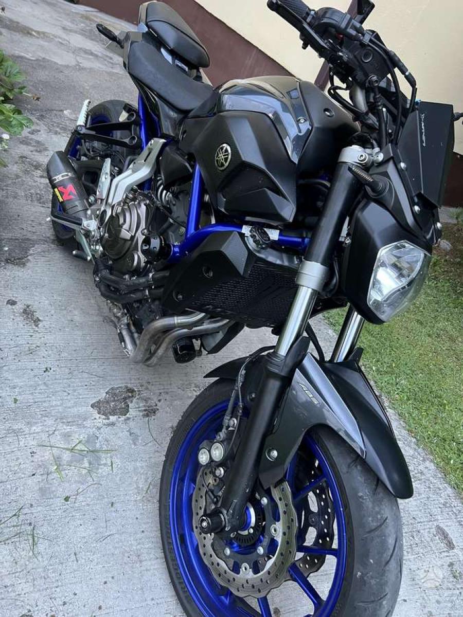 Yamaha MT 07 2015 in Kaunas, with an engine capacity of 0.70 L and mileage of 40 thousand km for 4400 €, photo 5 on AUTOMOTO.COM.LV