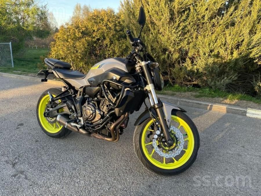 Yamaha MT 07 2016 in Riga, with an engine capacity of 0.69 L and mileage of 0 thousand km for 5000 €, photo 1 on AUTOMOTO.COM.LV