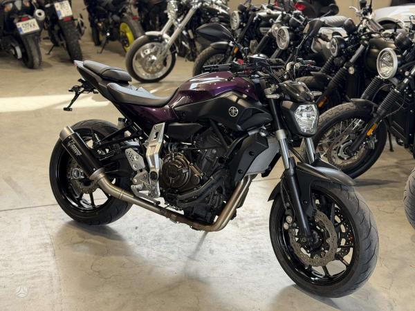 Yamaha MT 07 2016 in Siauliai, with an engine capacity of 0.69 L and mileage of 26 thousand km for 4490 €, photo 1 on AUTOMOTO.COM.LV