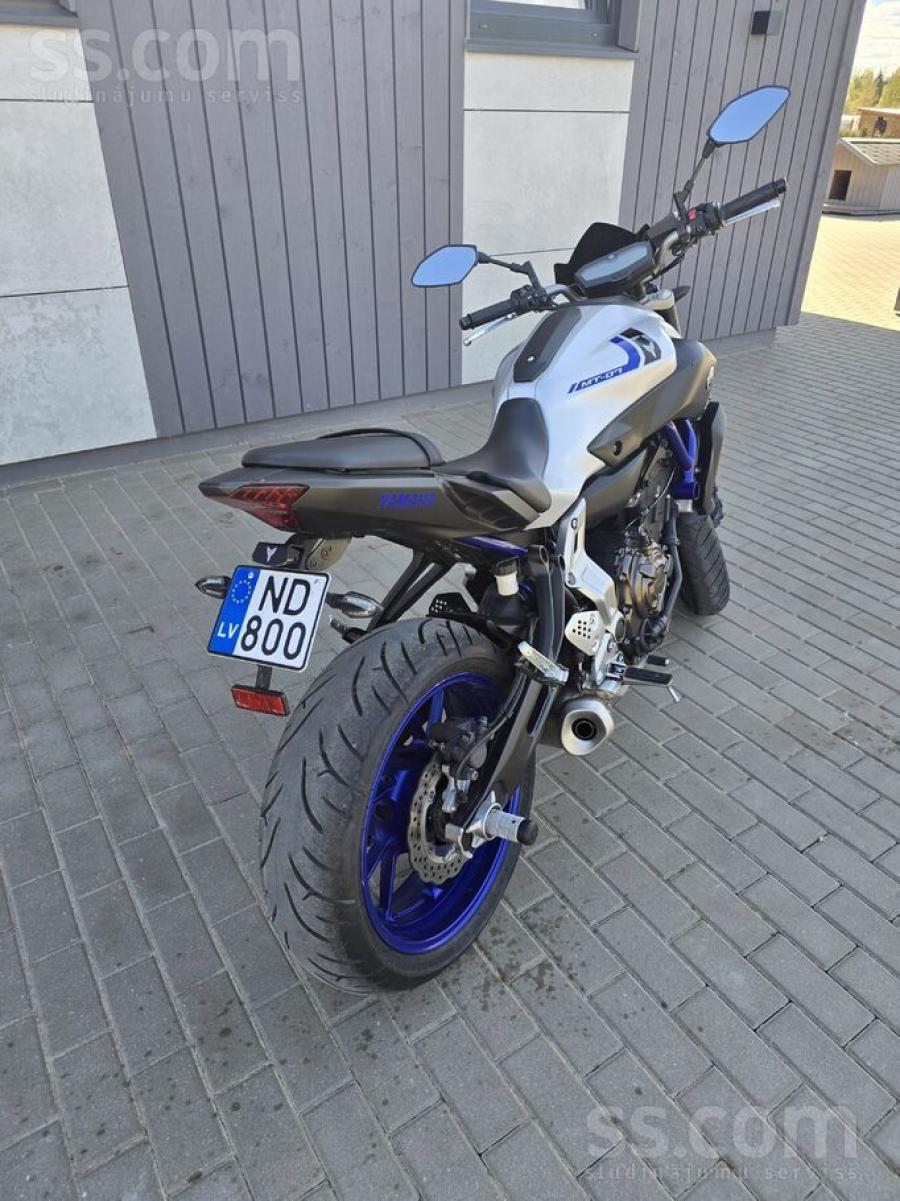 Yamaha MT 07 2016 in Riga, with an engine capacity of 0.69 L and mileage of 0 thousand km for 4200 €, photo 1 on AUTOMOTO.COM.LV
