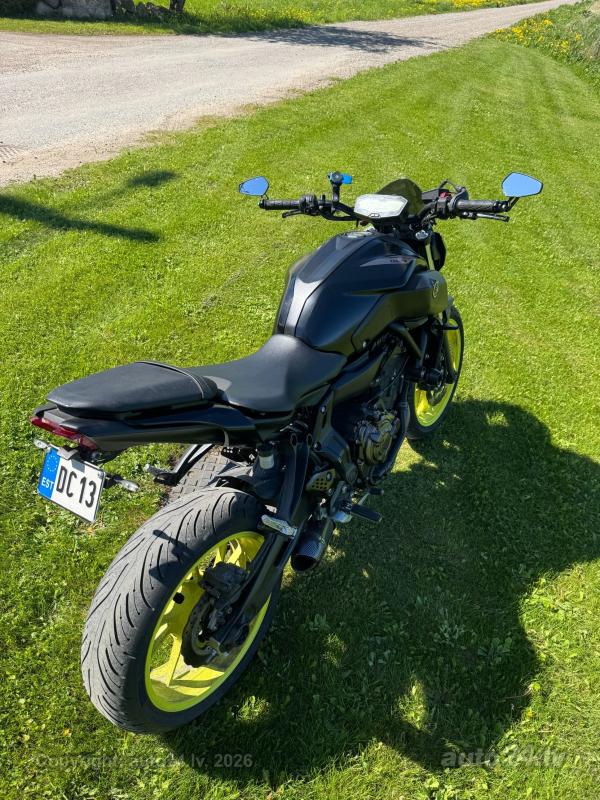 Yamaha MT 07 2017 in Tallinn, with an engine capacity of 0.69 L and mileage of 53 thousand km for 4500 €, photo 6 on AUTOMOTO.COM.LV