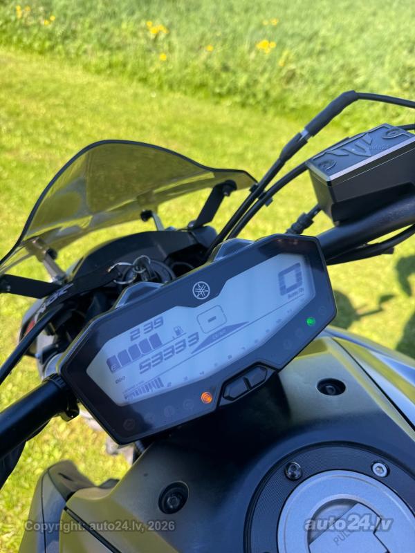 Yamaha MT 07 2017 in Tallinn, with an engine capacity of 0.69 L and mileage of 53 thousand km for 4500 €, photo 7 on AUTOMOTO.COM.LV