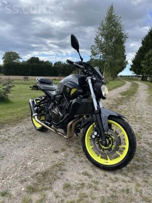 Yamaha MT 07 2017 Kuldīga, ar dzinēja tilpumu 0.70 L un nobraukumu 0 tūkst. km par 3650 €, foto  vietnē AUTOMOTO.COM.LV
