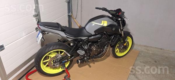 Yamaha MT 07 2018 Rīga, ar dzinēja tilpumu 0.70 L un nobraukumu 0 tūkst. km par 4199 €, foto 1 vietnē AUTOMOTO.COM.LV