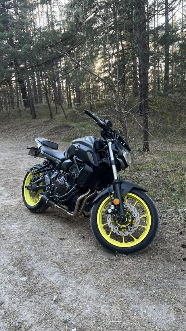 Yamaha MT 07 2018 in Riga, with an engine capacity of 0.69 L and mileage of 0 thousand km for 4100 €, photo 1 on AUTOMOTO.COM.LV