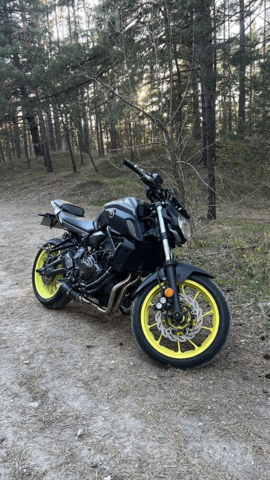 Yamaha MT 07 2018 in Riga, with an engine capacity of 0.69 L and mileage of 0 thousand km for 4100 €, photo 1 on AUTOMOTO.COM.LV