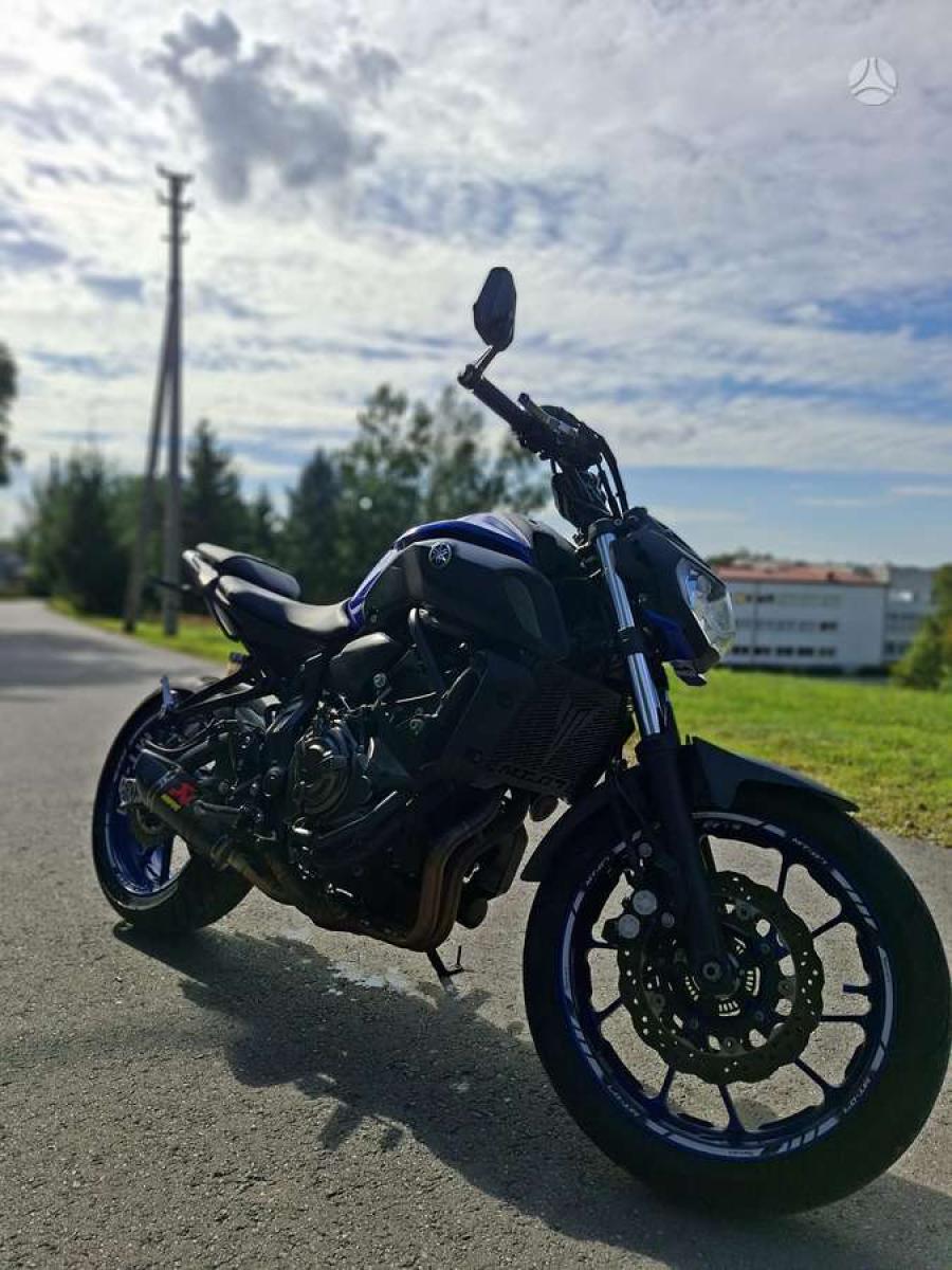 Yamaha MT 07 2018 in Raseiniai, with an engine capacity of 0.70 L and mileage of 22 thousand km for 4990 €, photo 5 on AUTOMOTO.COM.LV