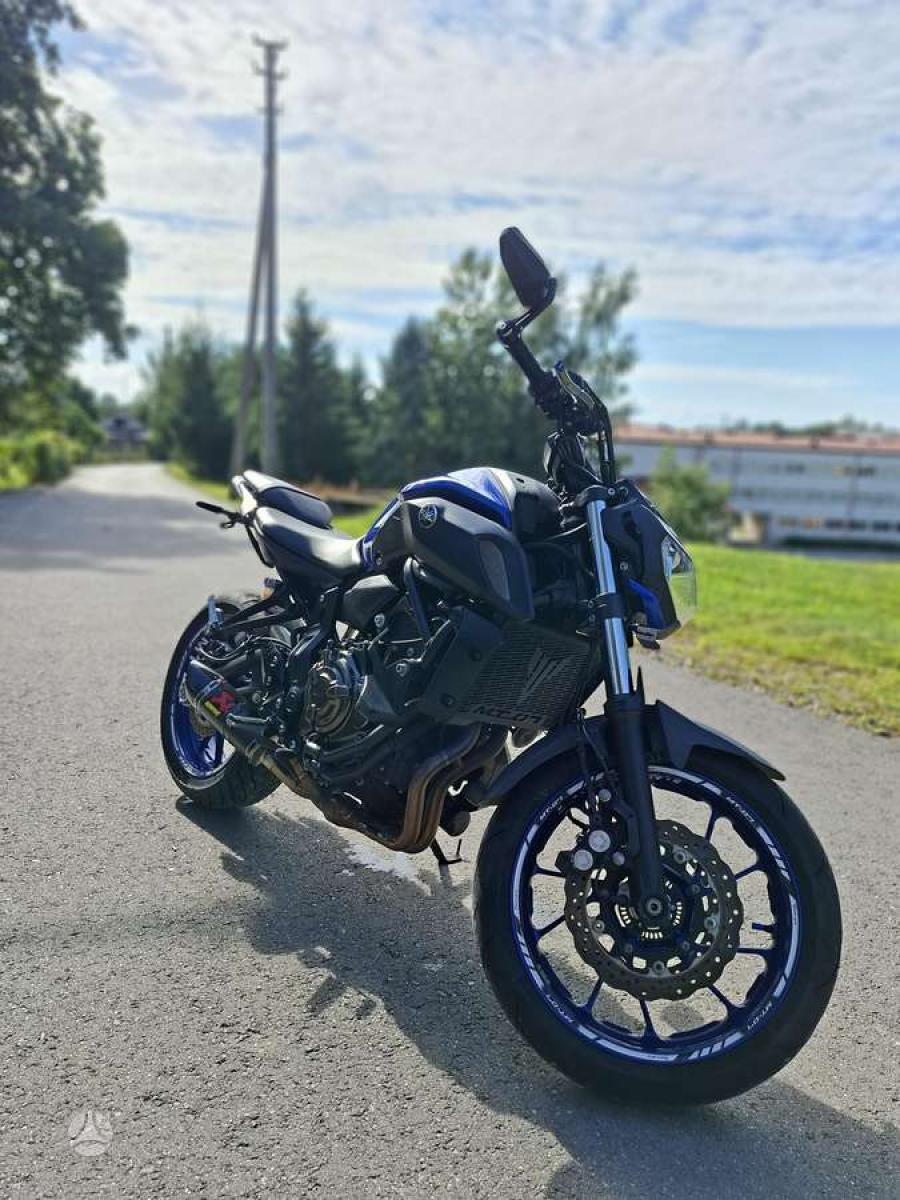 Yamaha MT 07 2018 in Raseiniai, with an engine capacity of 0.70 L and mileage of 22 thousand km for 4990 €, photo 16 on AUTOMOTO.COM.LV