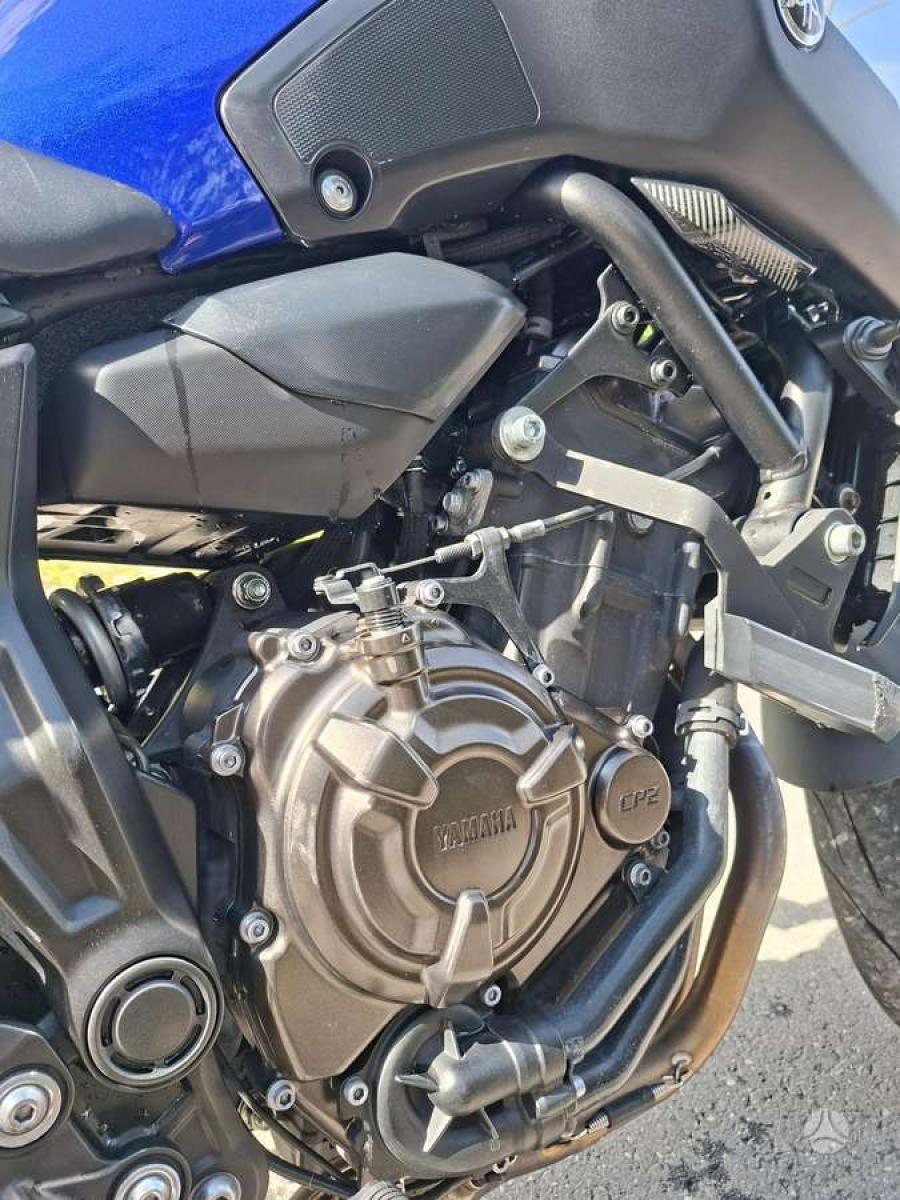 Yamaha MT 07 2018 in Raseiniai, with an engine capacity of 0.70 L and mileage of 22 thousand km for 4990 €, photo 24 on AUTOMOTO.COM.LV