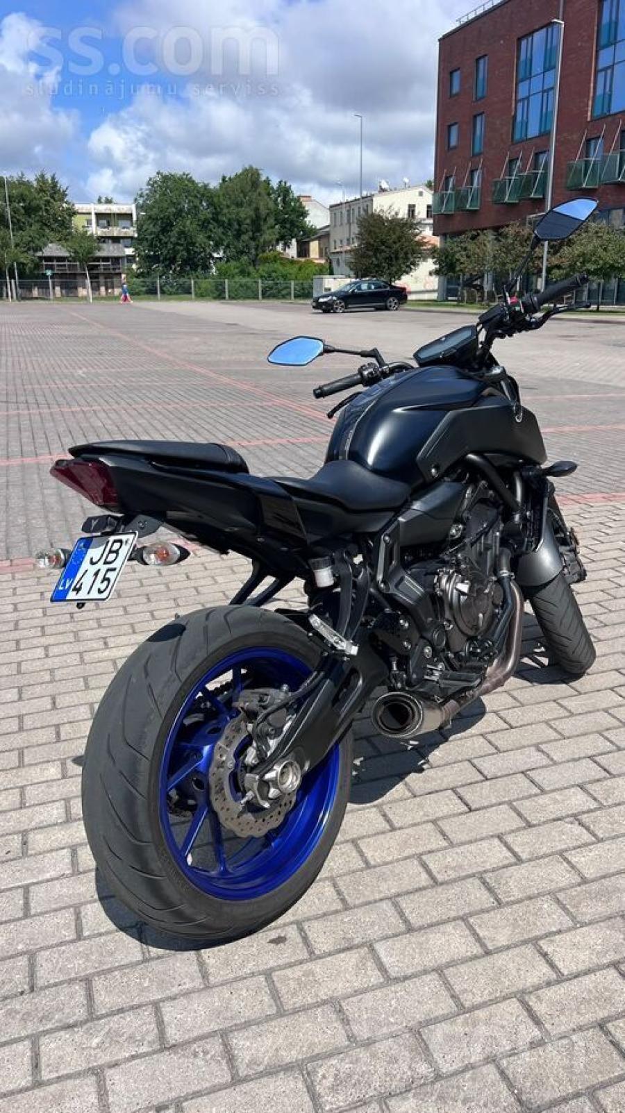 Yamaha MT 07 2019 in Ventspils, with an engine capacity of 0.70 L and mileage of 0 thousand km for 4400 €, photo 9 on AUTOMOTO.COM.LV