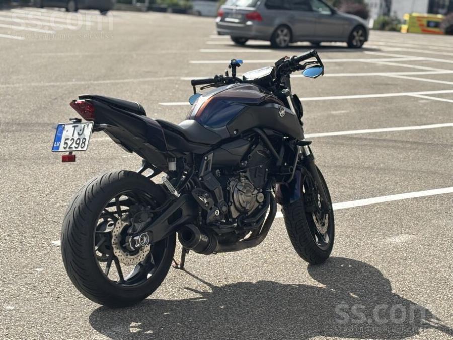 Yamaha MT 07 2019 in Riga, with an engine capacity of 0.69 L and mileage of 0 thousand km for 4600 €, photo 3 on AUTOMOTO.COM.LV