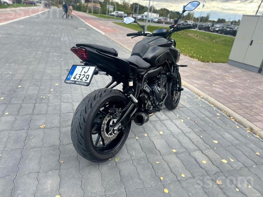 Yamaha MT 07 2022 in Jelgava, with an engine capacity of 0.69 L and mileage of 0 thousand km for 6400 €, photo 5 on AUTOMOTO.COM.LV