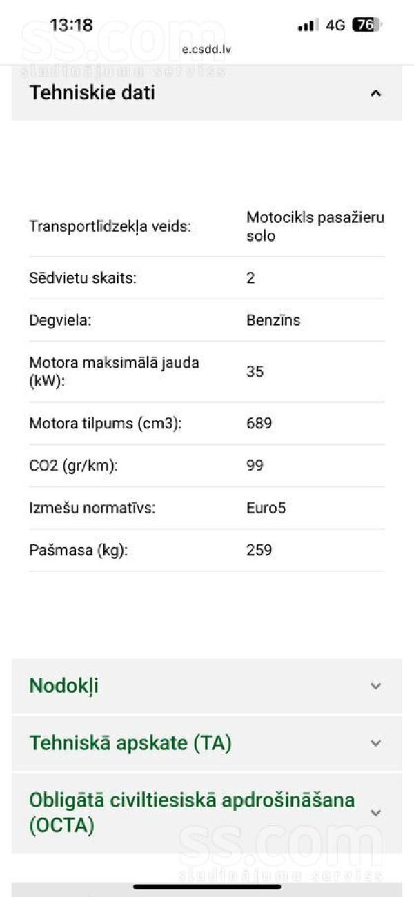 Yamaha MT 07 2023 Rīga, ar dzinēja tilpumu 0.69 L un nobraukumu 0 tūkst. km par 6600 €, foto 6 vietnē AUTOMOTO.COM.LV
