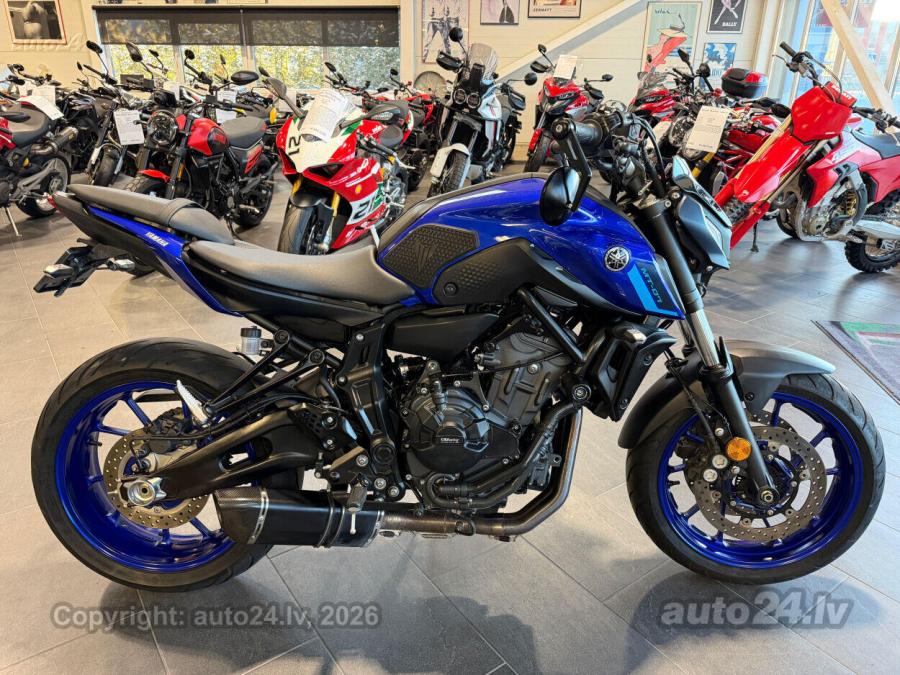 Yamaha MT 07 2023 in Tallinn, with an engine capacity of 0.69 L and mileage of 13 thousand km for 6990 €, photo 2 on AUTOMOTO.COM.LV