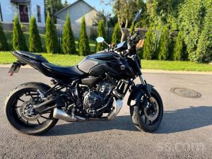 Yamaha MT 07 2023 in Riga, with an engine capacity of 0.69 L and mileage of 0 thousand km for 6400 €, photo  on AUTOMOTO.COM.LV