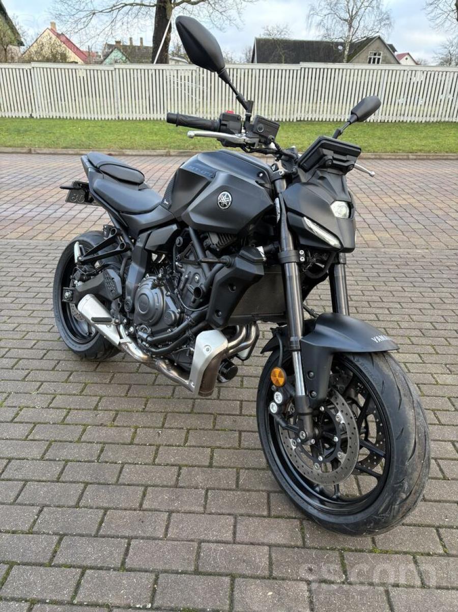 Yamaha MT 07 2025 in Ventspils, with an engine capacity of 0.69 L and mileage of 0 thousand km for 7800 €, photo 1 on AUTOMOTO.COM.LV