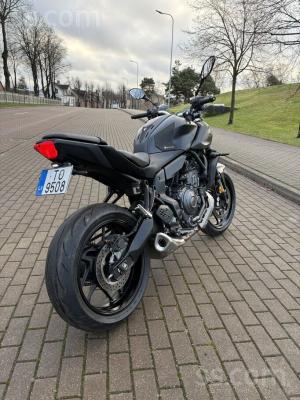 Yamaha MT 07 2025 in Ventspils, with an engine capacity of 0.69 L and mileage of 0 thousand km for 7800 €, photo 3 on AUTOMOTO.COM.LV