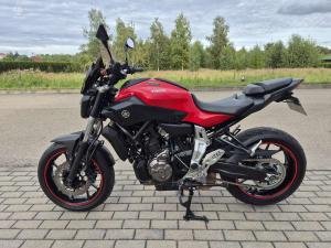Red Yamaha MT 07 2014 in Kelme, with an engine capacity of 0.70 L and mileage of 36 thousand km for 3800 €, photo 6 on AUTOMOTO.COM.LV