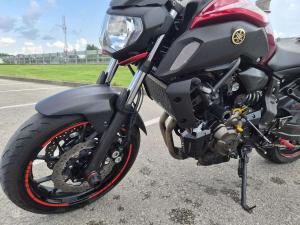 Sarkans Yamaha MT 07 2018 Kazlų Rūda, ar dzinēja tilpumu 0.69 L un nobraukumu 18 tūkst. km par 5000 €, foto 9 vietnē AUTOMOTO.COM.LV