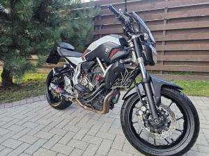 White Yamaha MT 07 2014 in Klaipeda, with an engine capacity of 0.70 L and mileage of 38 thousand km for 4850 €, photo  on AUTOMOTO.COM.LV