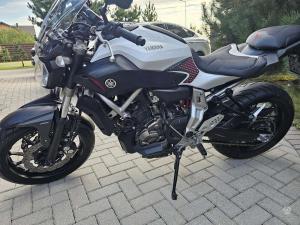 White Yamaha MT 07 2014 in Klaipeda, with an engine capacity of 0.70 L and mileage of 38 thousand km for 4850 €, photo 8 on AUTOMOTO.COM.LV