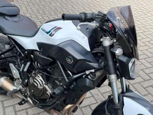 White Yamaha MT 07 2017 in Jonava, with an engine capacity of 0.69 L and mileage of 21 thousand km for 4200 €, photo 6 on AUTOMOTO.COM.LV