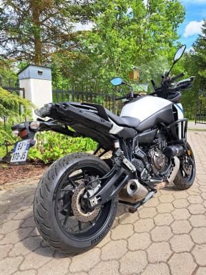 White Yamaha MT 07 2021 in Pasvalys, with an engine capacity of 0.70 L and mileage of 2 thousand km for 5950 €, photo 9 on AUTOMOTO.COM.LV