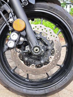 White Yamaha MT 07 2021 in Pasvalys, with an engine capacity of 0.70 L and mileage of 2 thousand km for 5950 €, photo 14 on AUTOMOTO.COM.LV