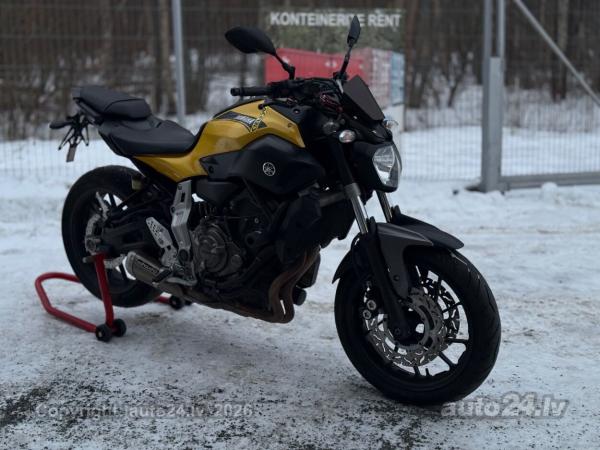Yellow Yamaha MT 07 2016 in Parnu, with an engine capacity of 0.70 L and mileage of 39 thousand km for 4890 €, photo 5 on AUTOMOTO.COM.LV