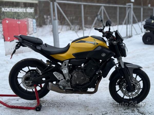 Dzeltens Yamaha MT 07 2016 Pērnava, ar dzinēja tilpumu 0.70 L un nobraukumu 39 tūkst. km par 4890 €, foto 6 vietnē AUTOMOTO.COM.LV