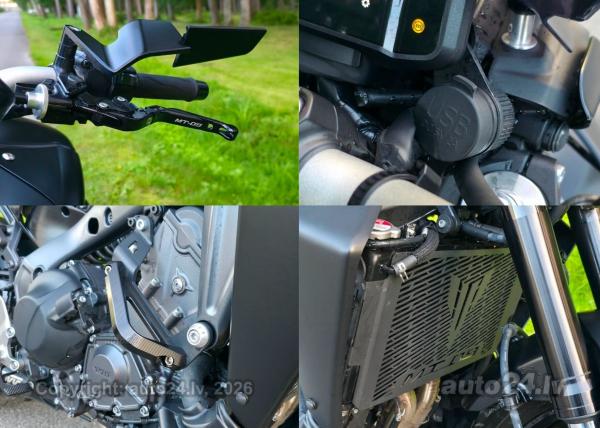 Black Yamaha MT 09 2023 in Parnu, with an engine capacity of 0.89 L and mileage of 3 thousand km for 10500 €, photo 9 on AUTOMOTO.COM.LV