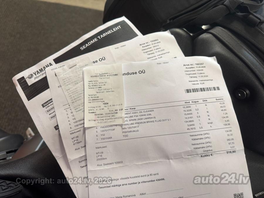 Melns Yamaha MT 09 2024 Tartu, ar dzinēja tilpumu 0.89 L un nobraukumu 20 tūkst. km par 8990 €, foto 21 vietnē AUTOMOTO.COM.LV